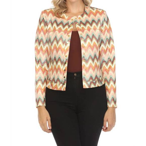 Insight | Jackets & Coats | New Insight Chevron Vegan Leather Jacket In ...